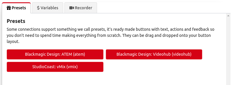 Bitfocus Companion - Admin